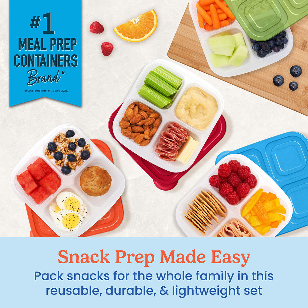 Bentgo® Easyboxes 4-Compartment Snack Containers 8-Piece Set