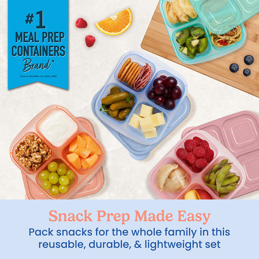 Bentgo® Easyboxes 4-Compartment Snack Containers 8-Piece Set