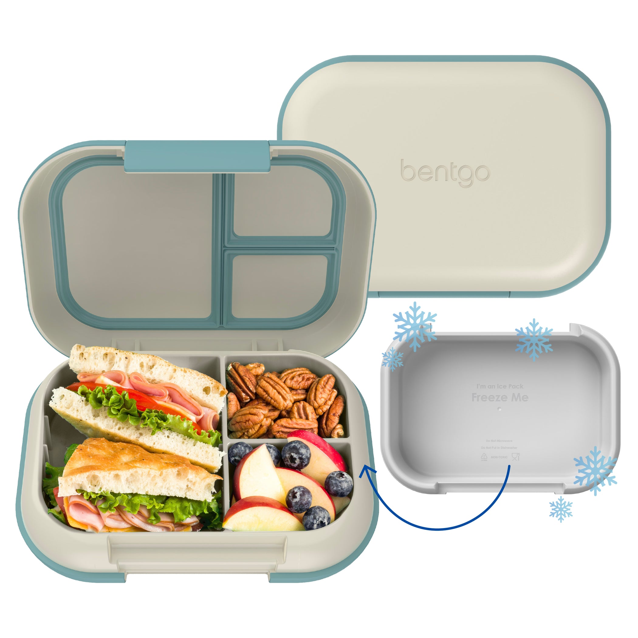 Bentgo® Easyboxes 4-Compartment Snack Containers 8-Piece Set