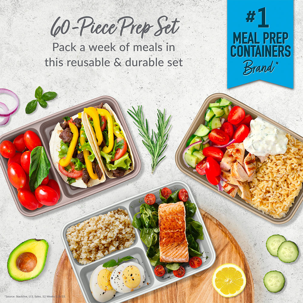 Bentgo® 60-Piece Prep Kit | Reusable Meal Prep Containers