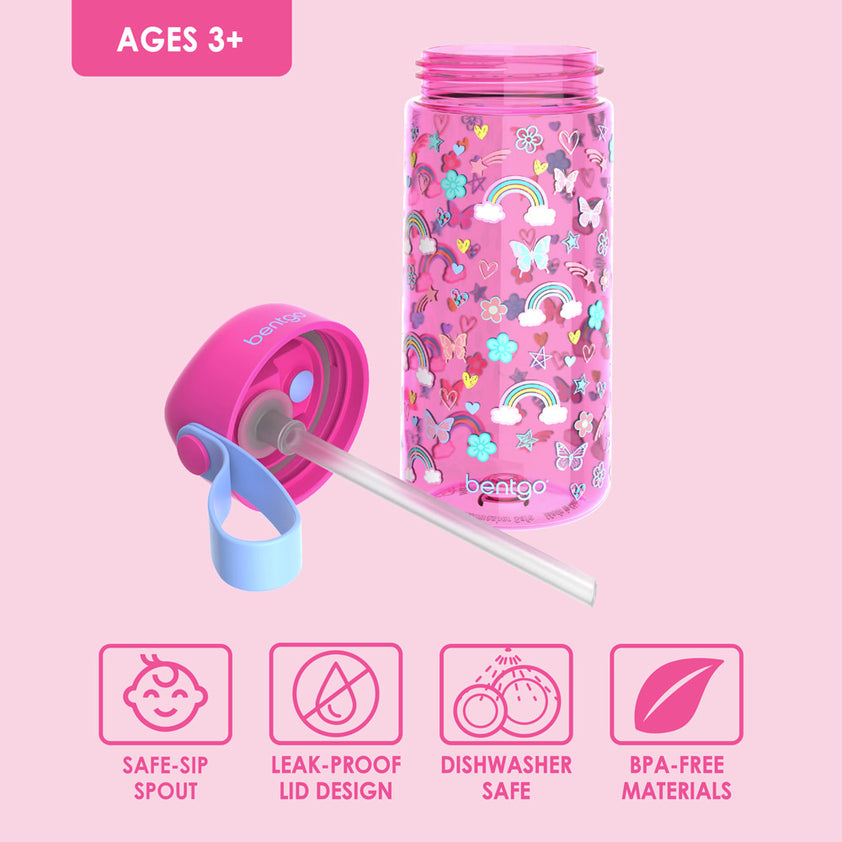 Bentgo® Kids Water Bottle | Reusable Water Bottle