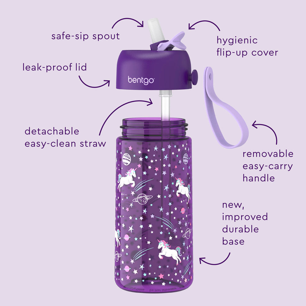 Bentgo® Kids Water Bottle 2-Pack | Reusable Water Bottles