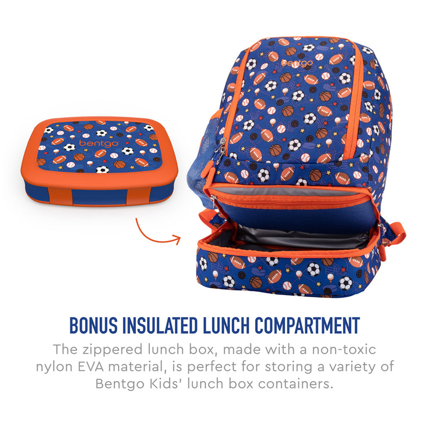 Bentgo® Kids Prints Lunch Box & Backpack | Backpack & Lunch Box