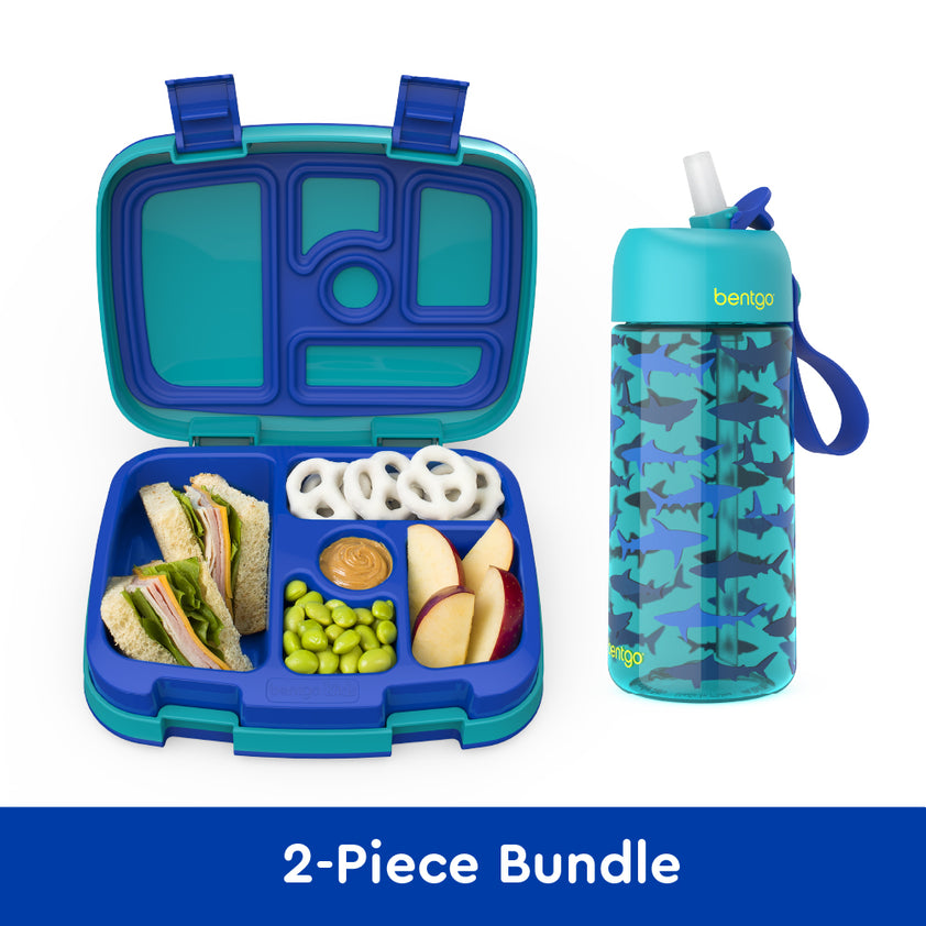 Bentgo® Kids Prints Lunch Box & Water Bottle | Lunch Kit